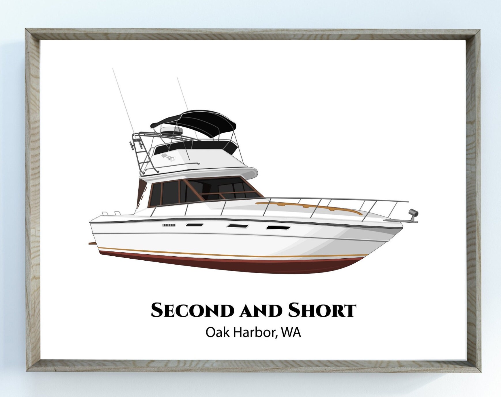 Fathers Day-custom Boat Drawing Vector Line Art Convert Your Sailboat ...