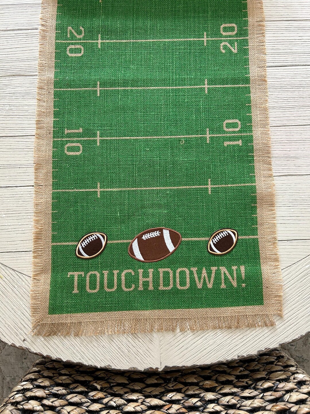 Football Table Runner - Football Party Decor - Table Runner - Football ...