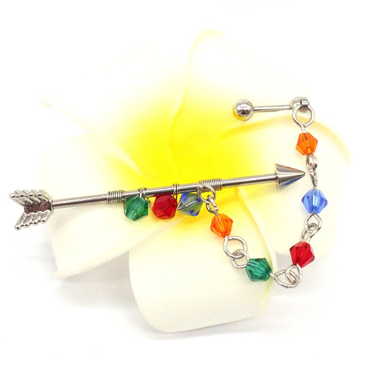 Industrial Ear Piercing Arrow