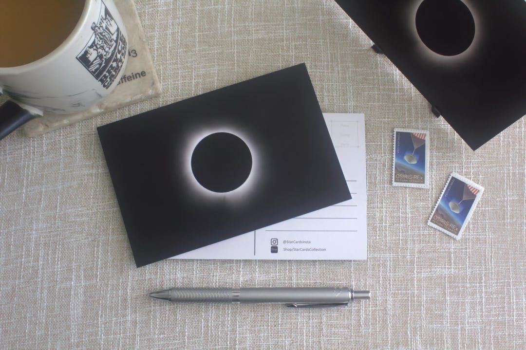 Eclipse Postcard | 4x6 | Astrophotography | Wall Art | Greeting Card ...