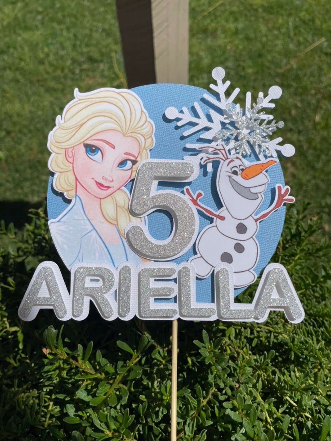 Frozen Elsa Cake Topper Personalised Cake Topper Made to - Etsy Australia