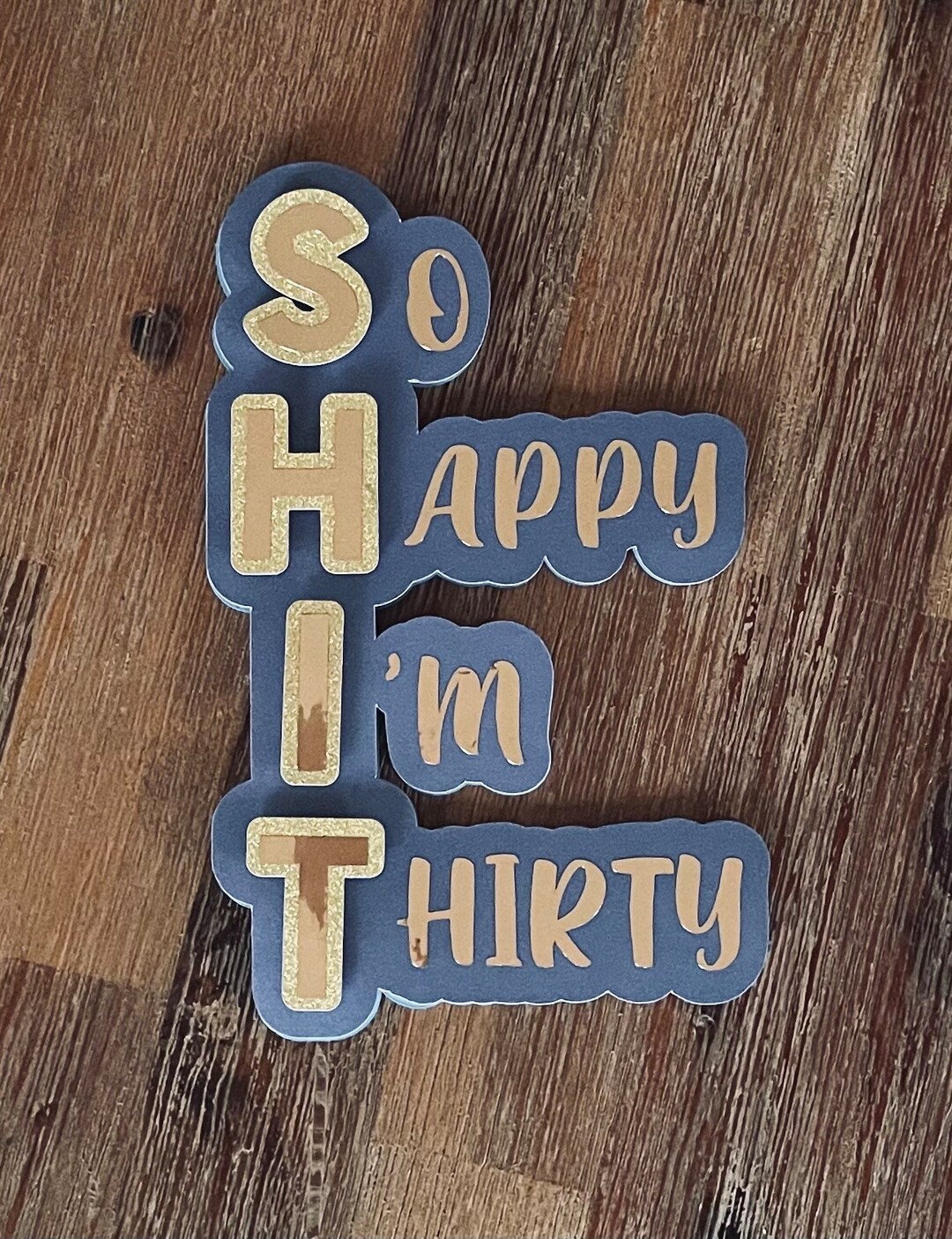 30th Birthday Cake Topper, Joke Cake, Funny Party Decorations, 30th ...