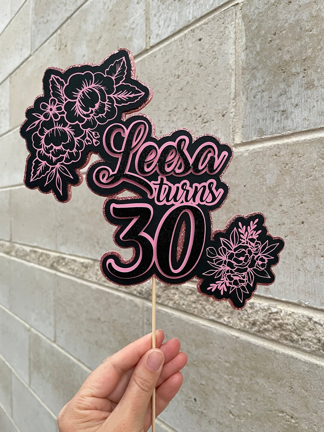 Personalised Cake Topper, Birthday Decorations, Custom Cake, Made to ...