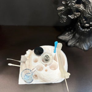 Dab Station (new Design) | Skull Dab Mat | Make up Brush Organizer ...