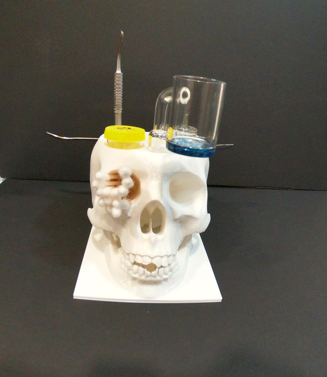 Custom Dab Station | Skull Dab Mat | Make up Organizer | Dab Mat | Tool ...