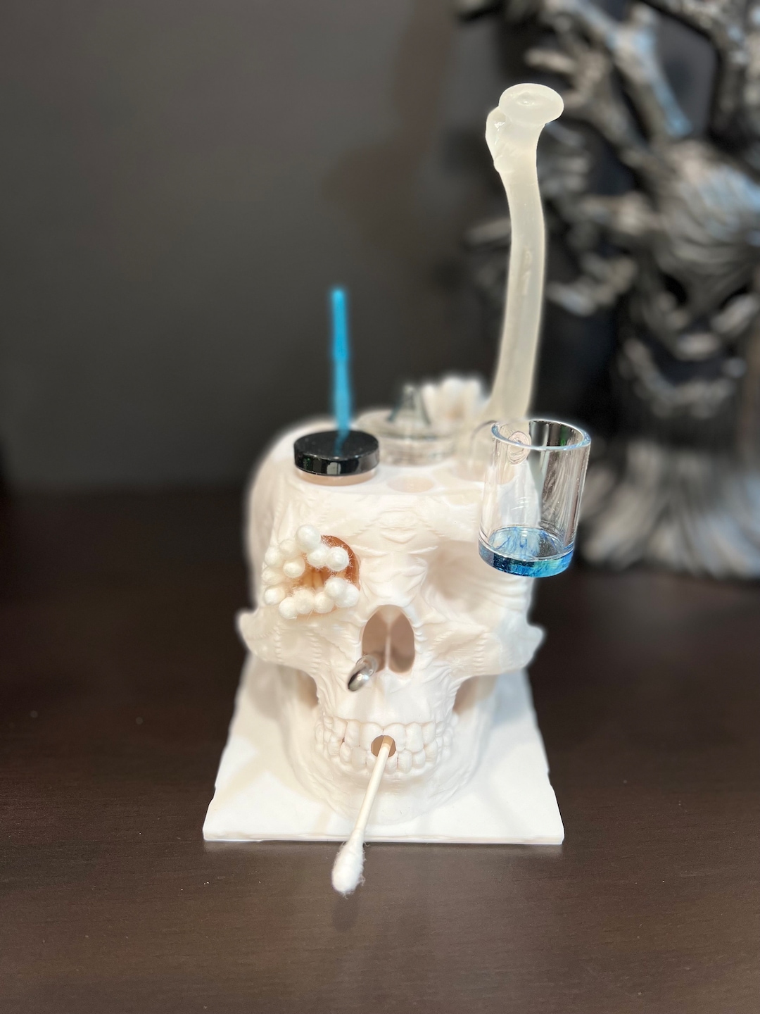 Dab Station (new Design) | Skull Dab Mat | Make up Brush Organizer ...