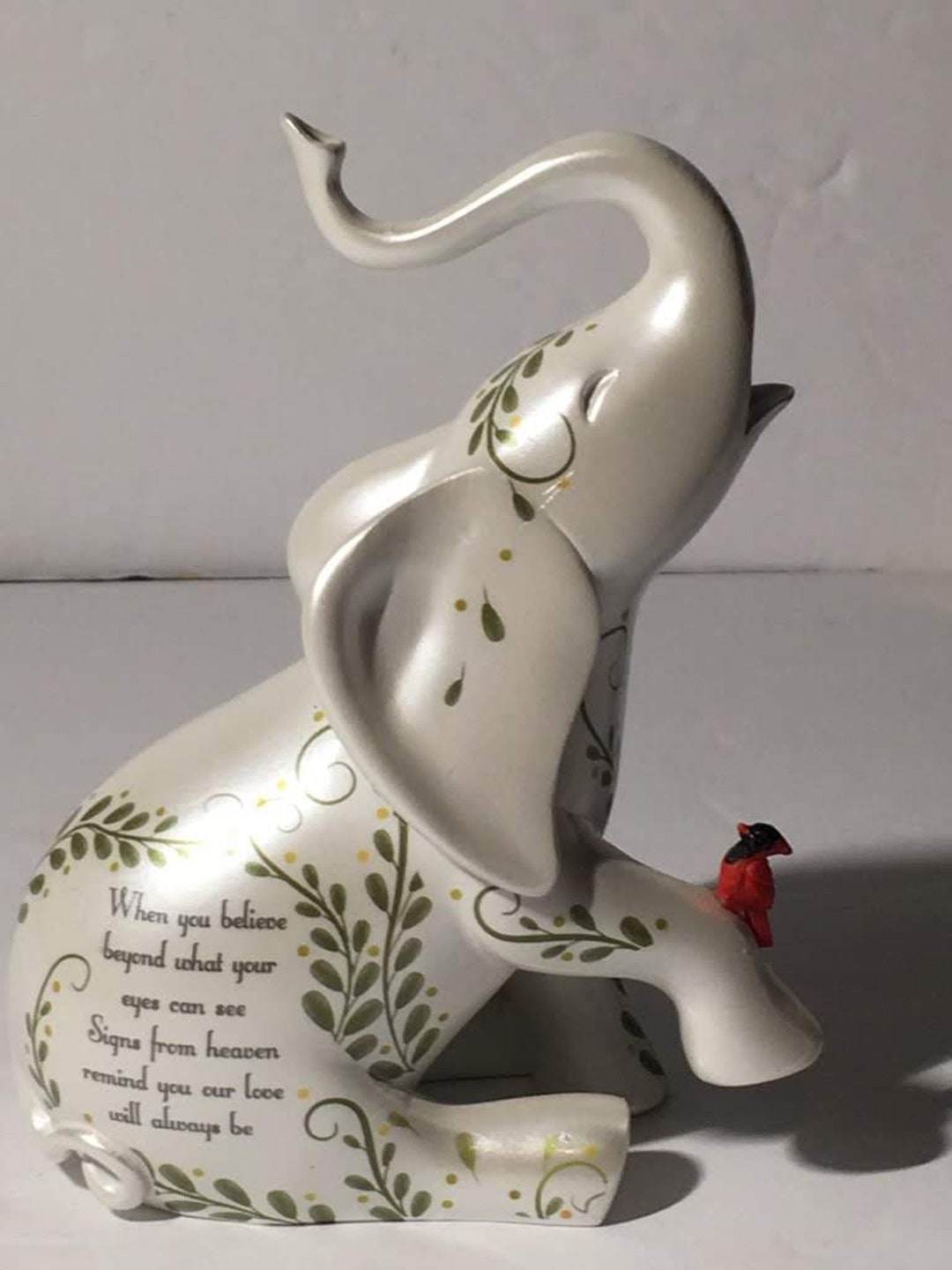 Hamilton Collection Elephant Bird Blake Jensen Remembrance Green When ...
