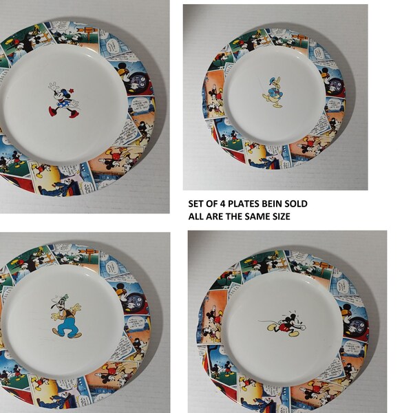 Mickey Mouse Plates - Etsy