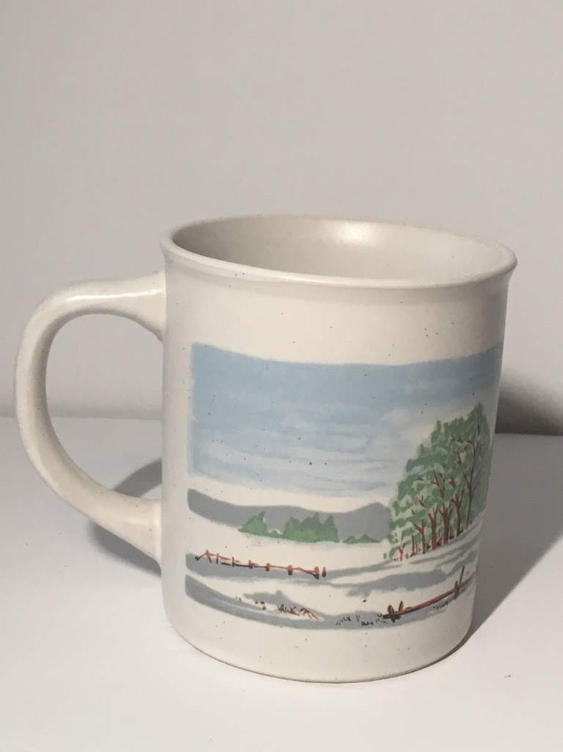 Sunny Collection Stoneware Mug 21108 Korea Sunnycraft Winter Theme - Etsy