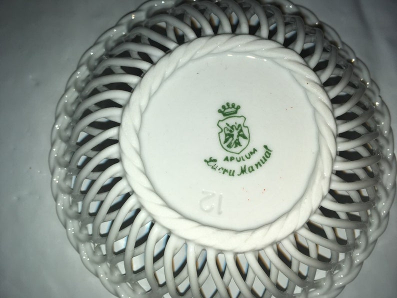Apulum Lucru Manual Handmade Woven Ceramic Porcelain Weave Trinket ...