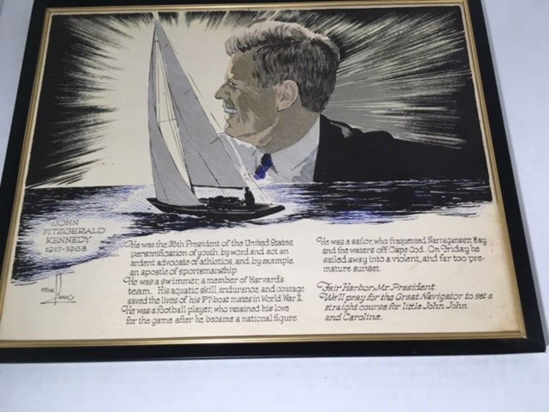 Frank Lanning John F Kennedy Great Navigator Commemorative Print ...