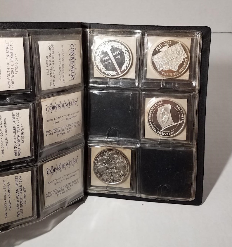Ten Coin Set Texas 150th Anniversary 1836 1986 Commemorative - Etsy