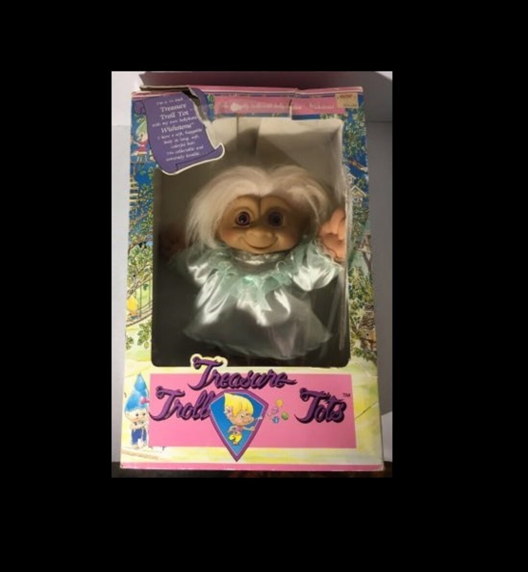 Treasure Troll Tot Doll Wishstone Bellybutton Collectable Hodge Podge ...