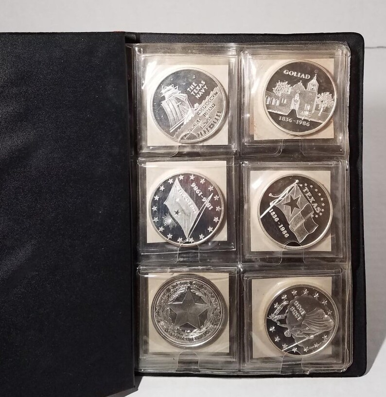 Ten Coin Set Texas 150th Anniversary 1836 1986 Commemorative - Etsy