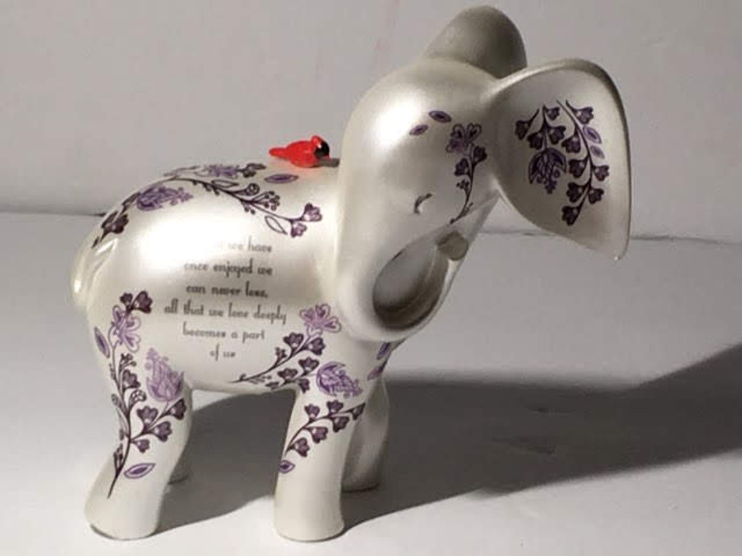 Elephant Figurine Hamilton Collection Sympathy Bereavement Grief Blake ...