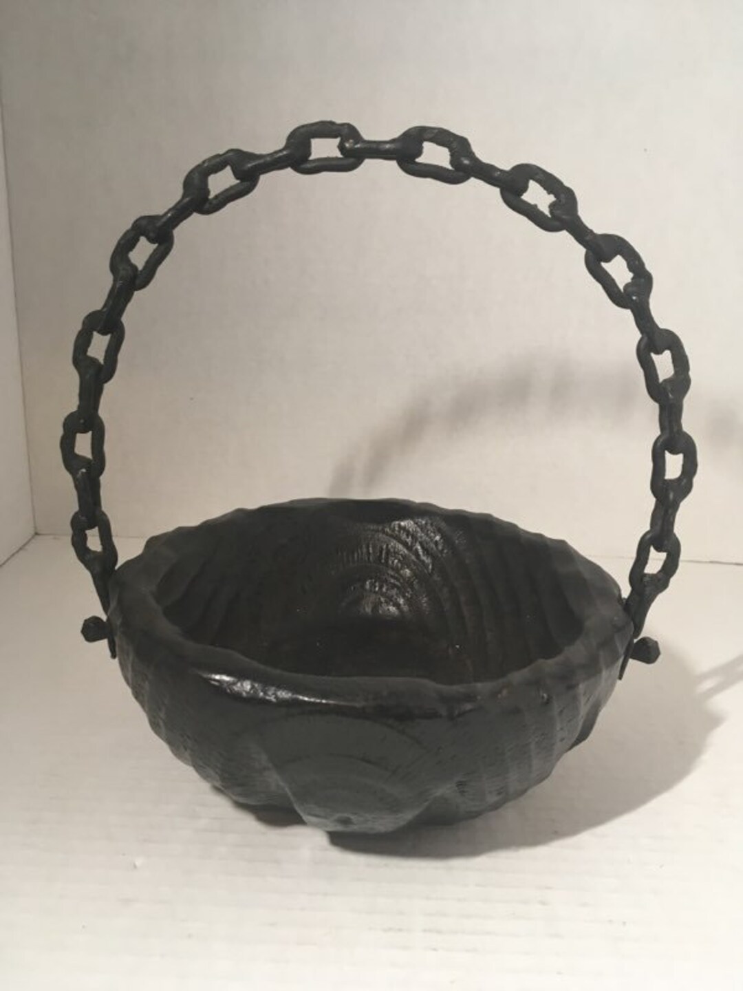 Lobeco Art of Spain Basket Wood Metal Chain Handle - Etsy