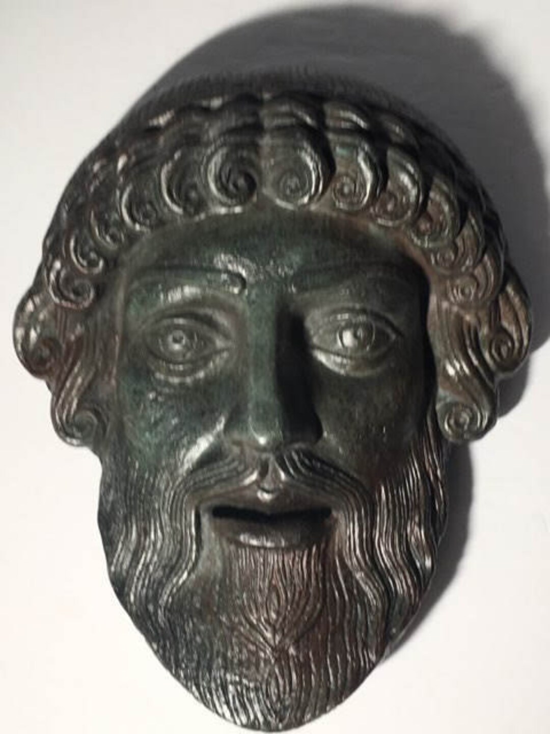 Poseidon or Zeus Bust Face Mask Wall Art VERY HEAVY Not Sure If Stone ...