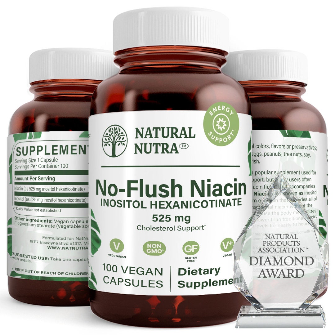 Natural Nutra No Flush Niacin, Vitamin B3, Triglyceride Levels ...