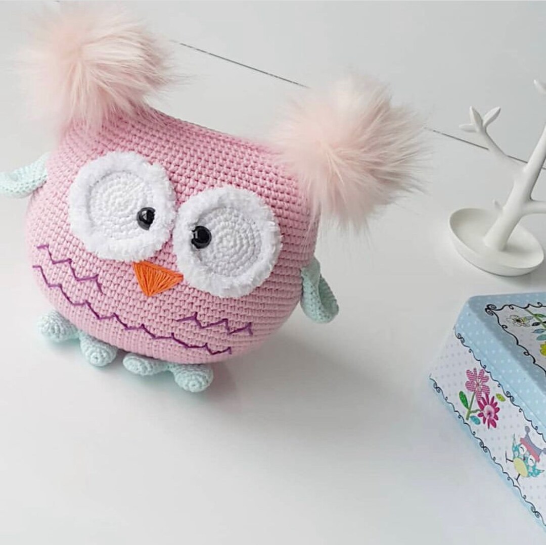 Amigurumi Penguin Toy, Fancy Penguin, Knitting Toy, Pompom Toy, Girl's ...
