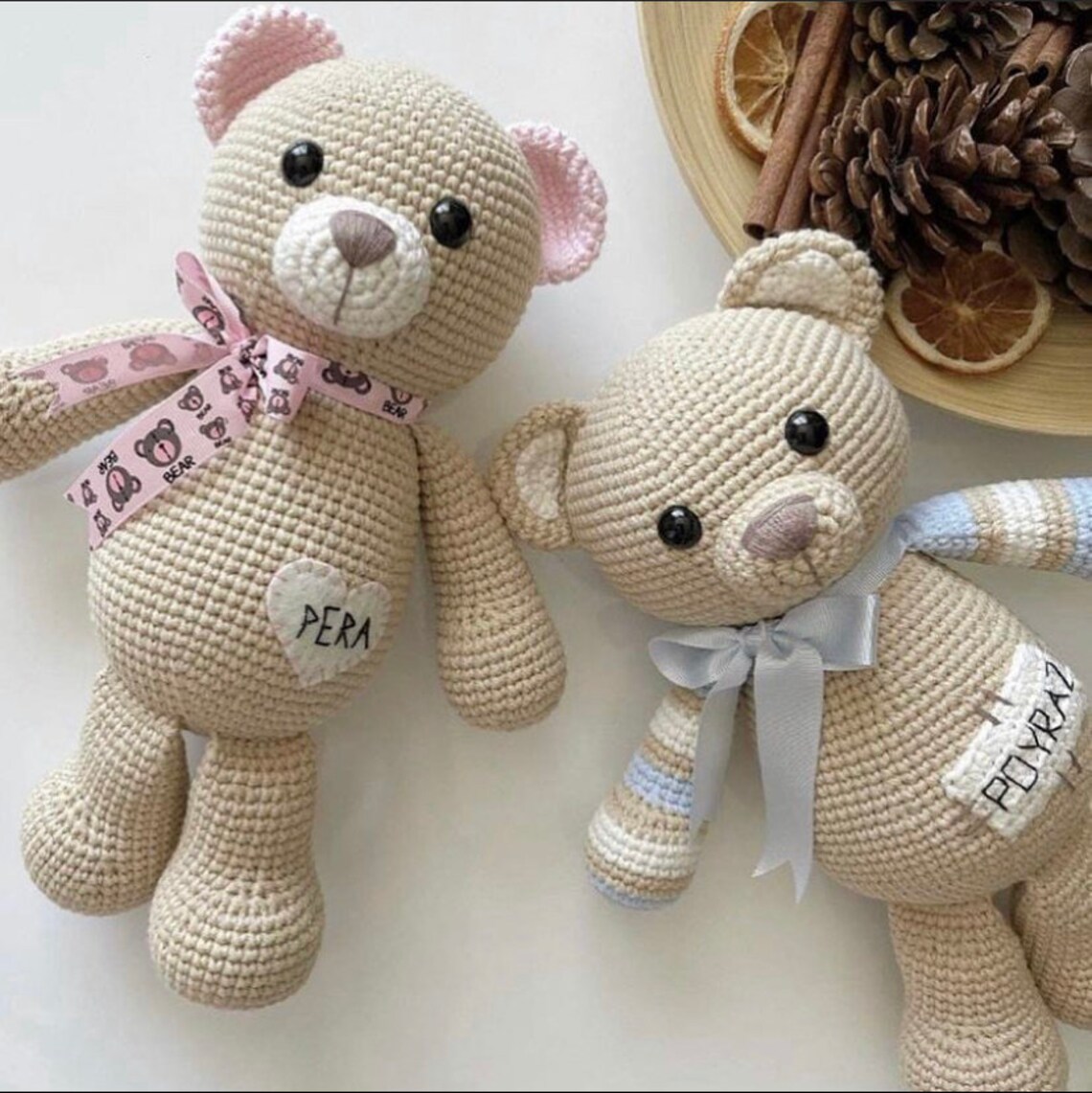 Crochet Teddy Bearcute Teddy Teddy Toycustomized - Etsy