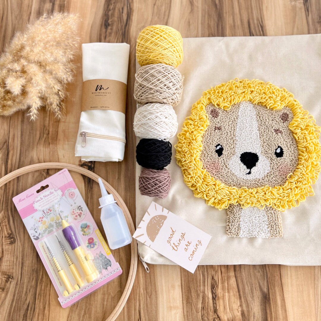 Punch Pillow Kit, I'm Making Punch, Sieve Pillow, Punch Needlework ...