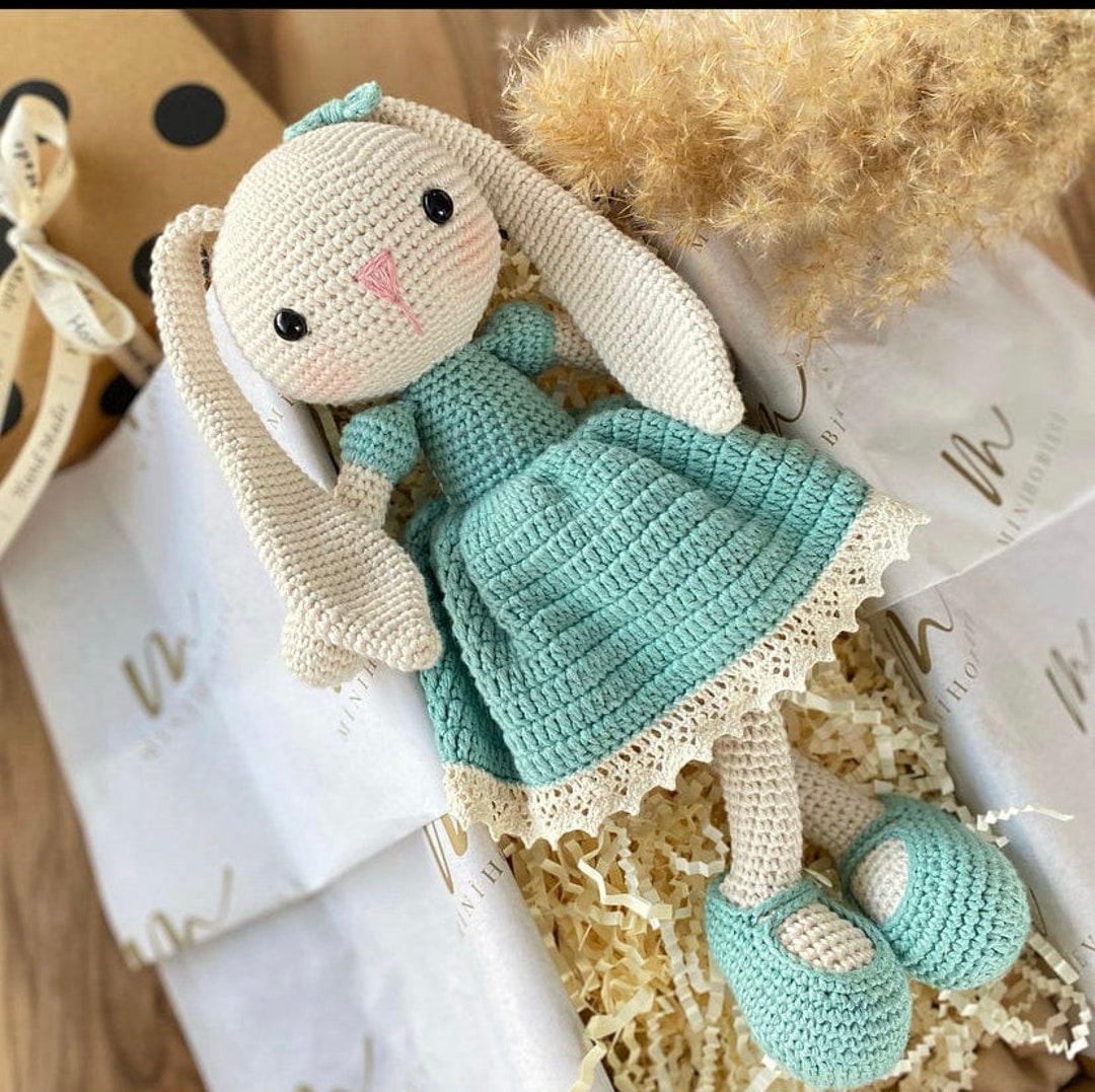 Amigurumi Long-eared Rabbit, Rabbit Toy, Amigurumi Toy, Organic Toy ...