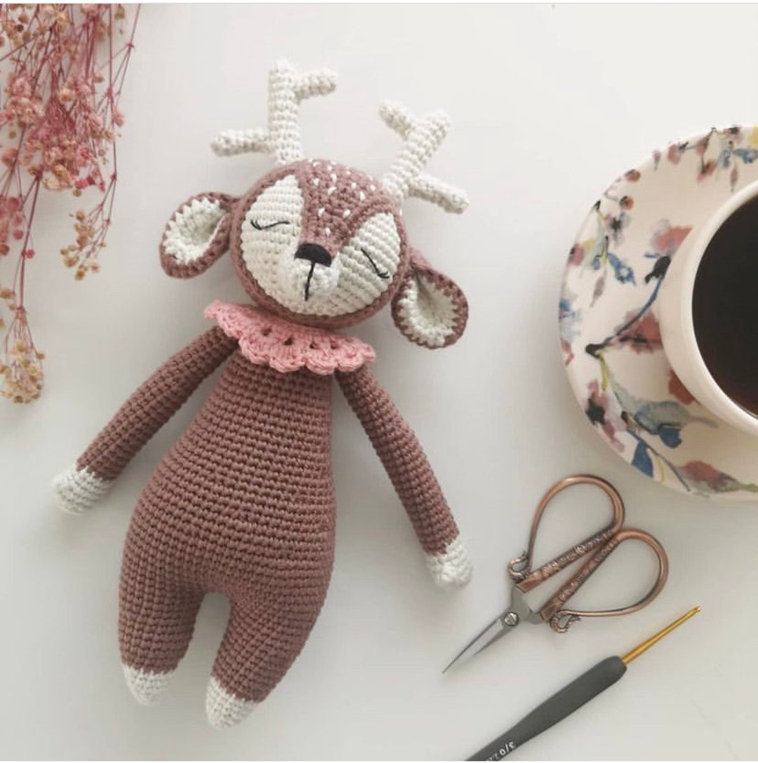Amigurumi Deer Toy, Handmade Matilda Toy, Organic Toy, New Year Gift ...