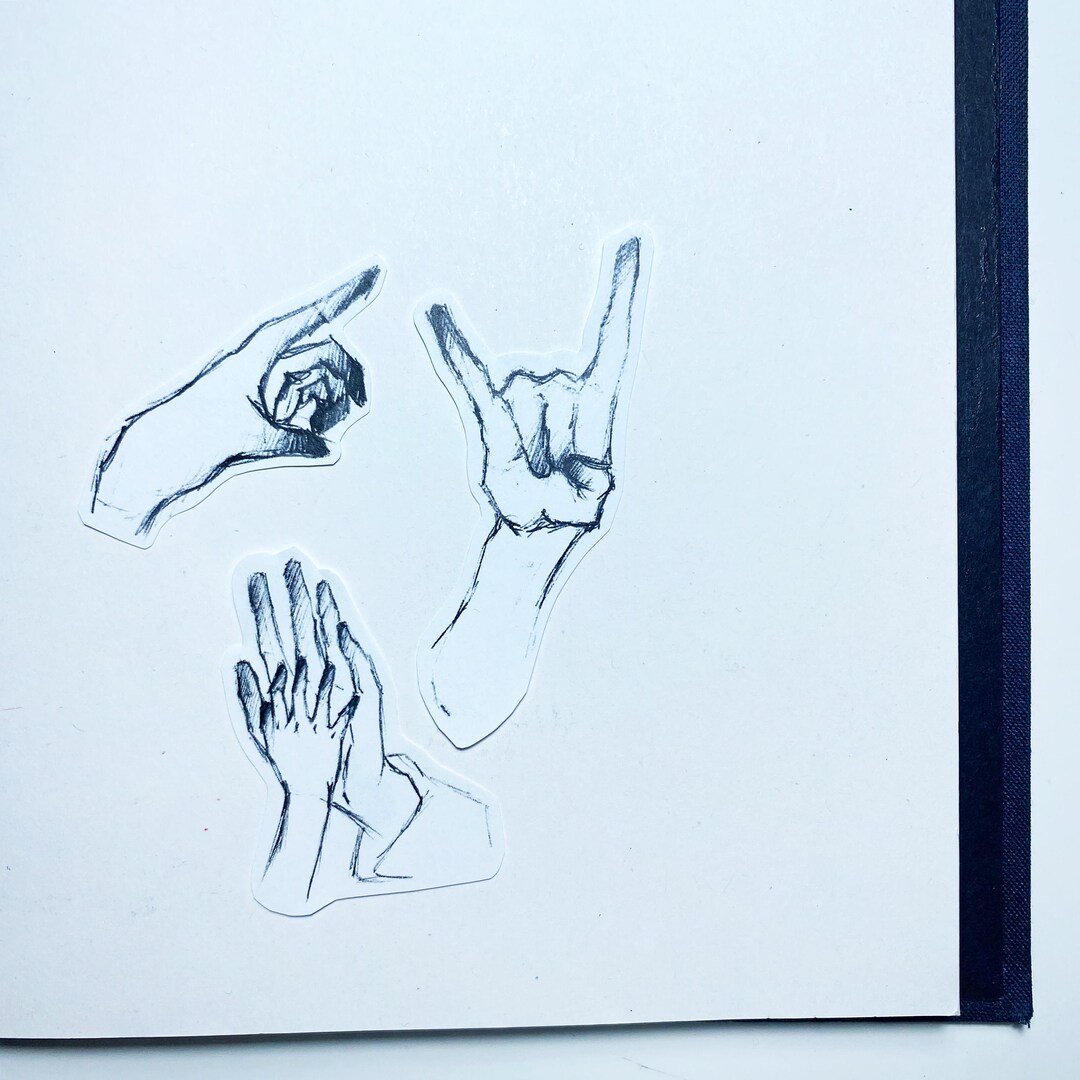 Hands Sticker Pack - Etsy
