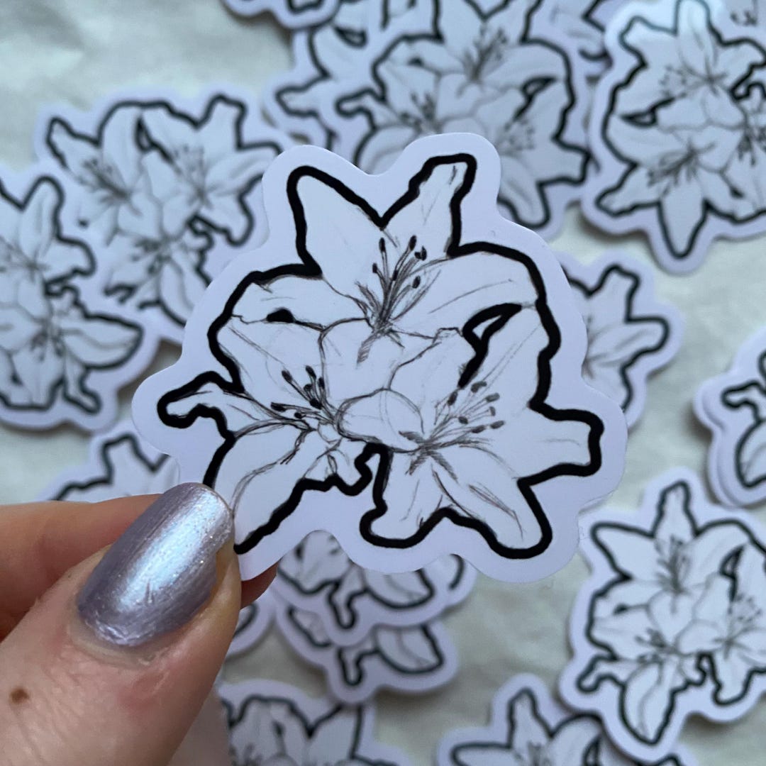 Lily Flowers Sticker - Etsy