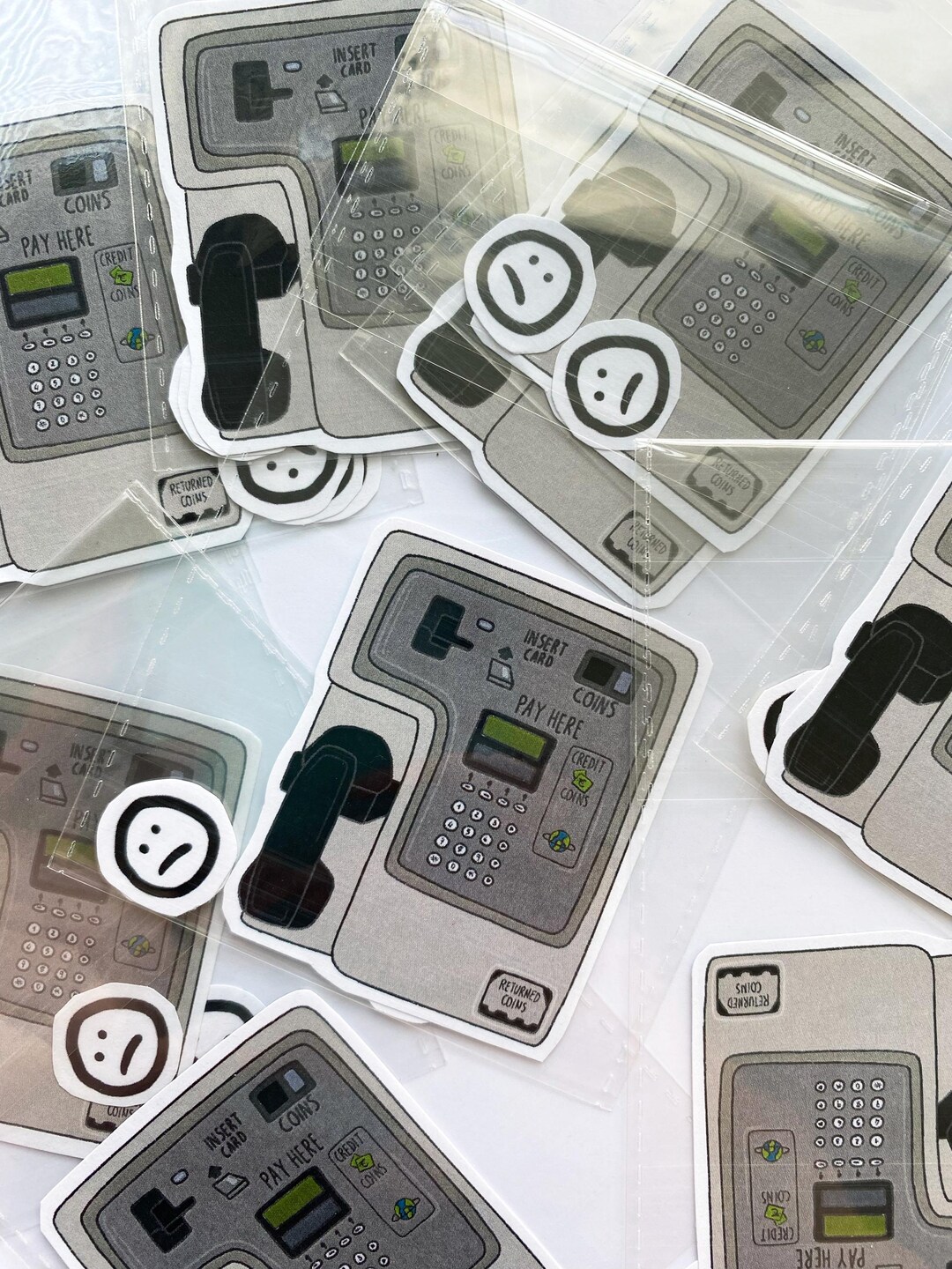 Phone Booth Sticker Pack - Etsy