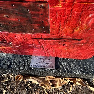 Rustic Red Block Totem Made-to-order (free Local Delivery to DC/NVA) - Etsy