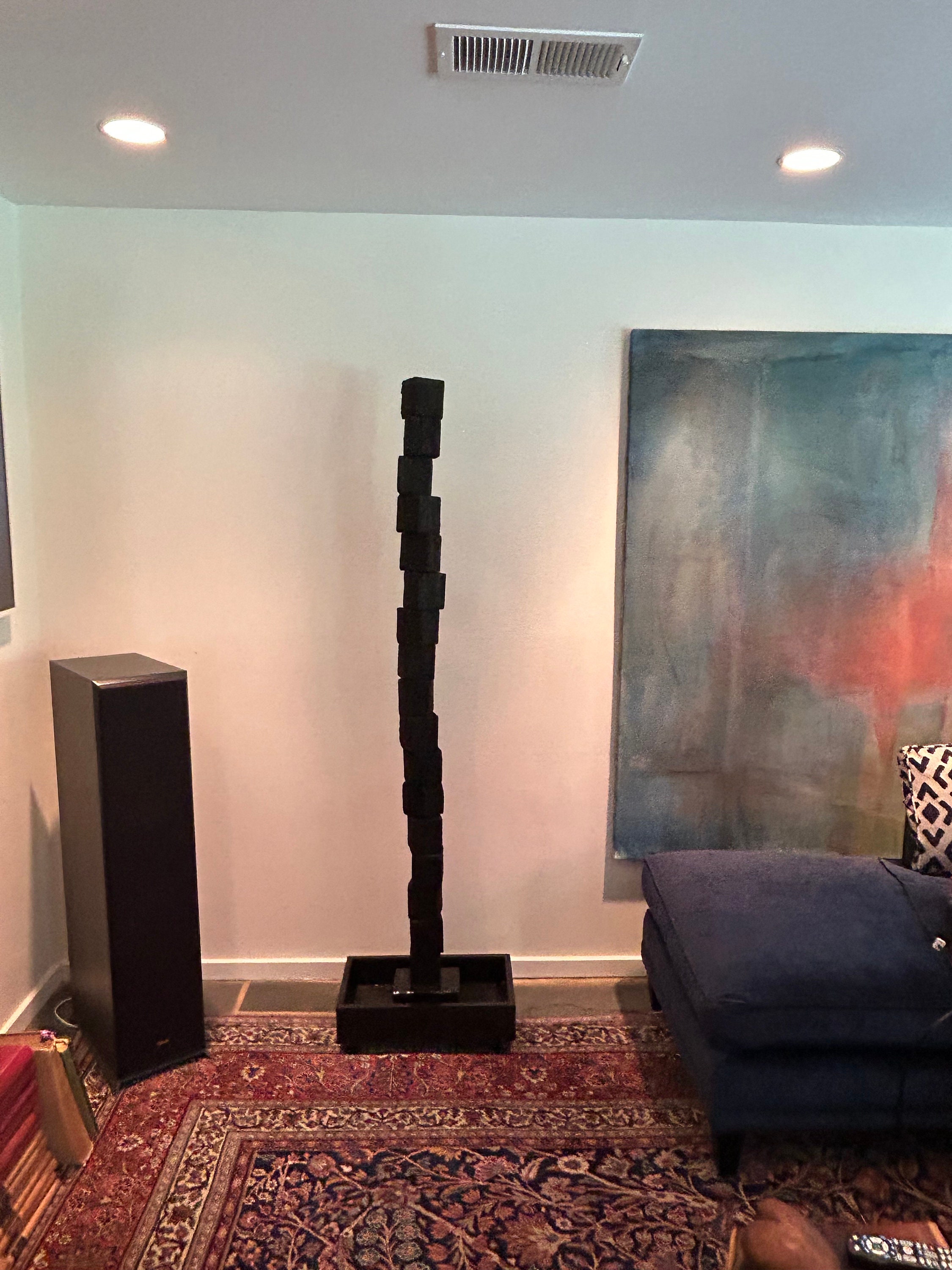 Organic Indoor Shou Sugi Ban Sculpture Totem 39/sculpture-in-a-box 1 - Etsy