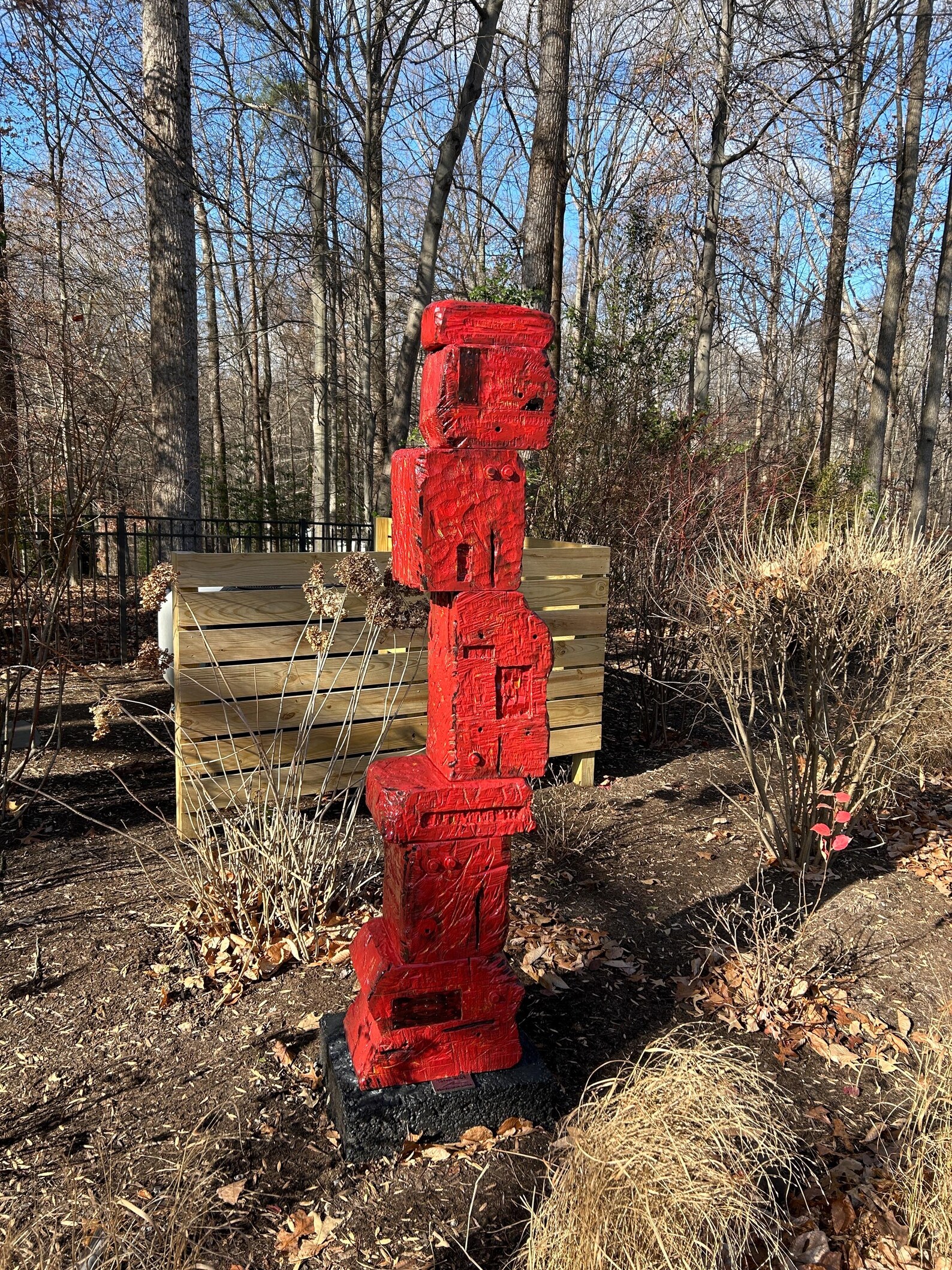 Rustic Red Block Totem Made-to-order (free Local Delivery to DC/NVA) - Etsy