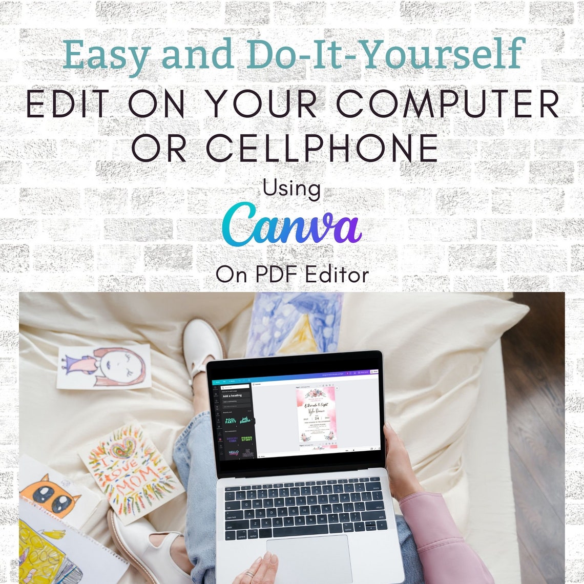 Personalized Floral Printable 18th Birthday Invitation Editable in ...