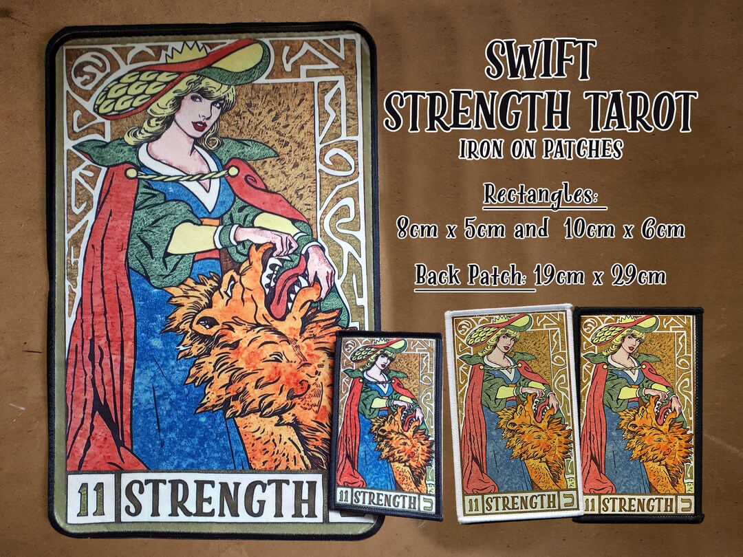 Swift Strength Tarot Card Iron on Patches - Etsy UK