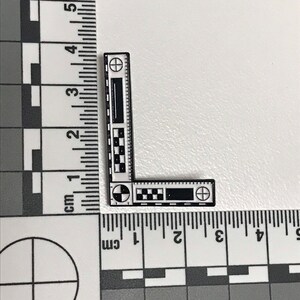 Forensic Linear Scale Soft Enamel Pin, Ruler, True Crime, Murder ...