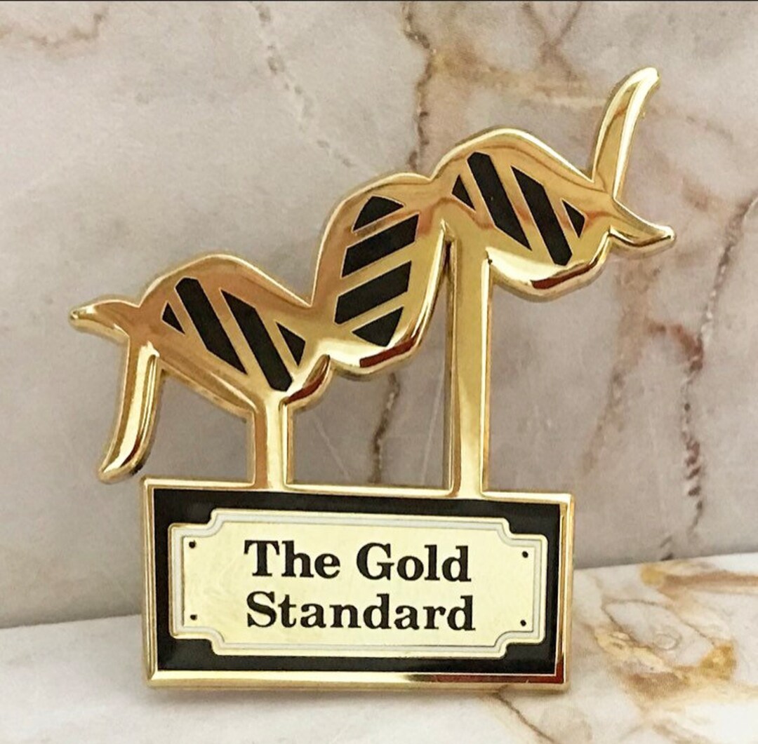 The Gold Standard DNA Hard Enamel Pin, Forensic Science, Crime Scene ...