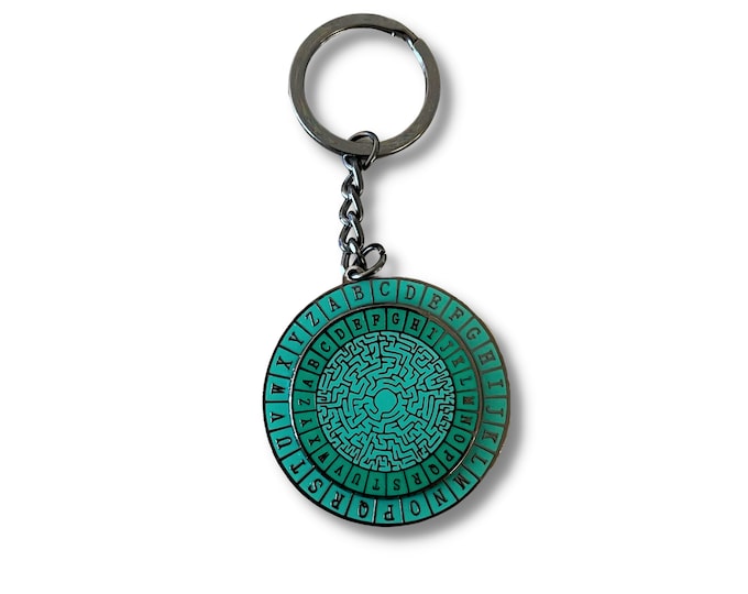 Cipher Wheel Decoder Necklace | Caesar Cipher Disk | Secret Message ...