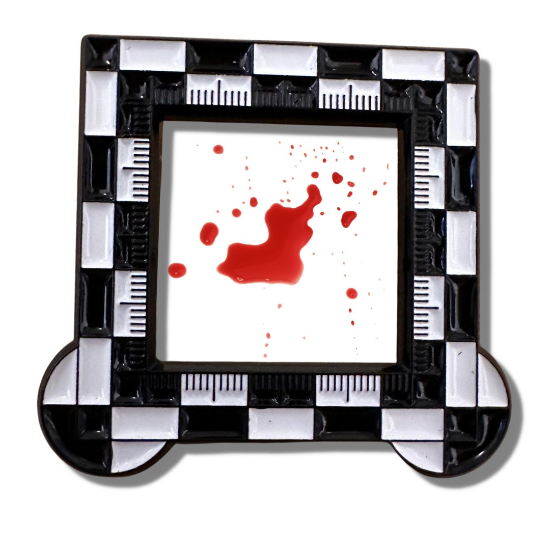 Forensic Square Linear Scale Soft Enamel Pin Ruler True - Etsy