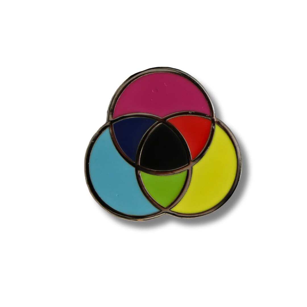 CMYK Colour Theory Model, Photography, Enamel Pin - Etsy
