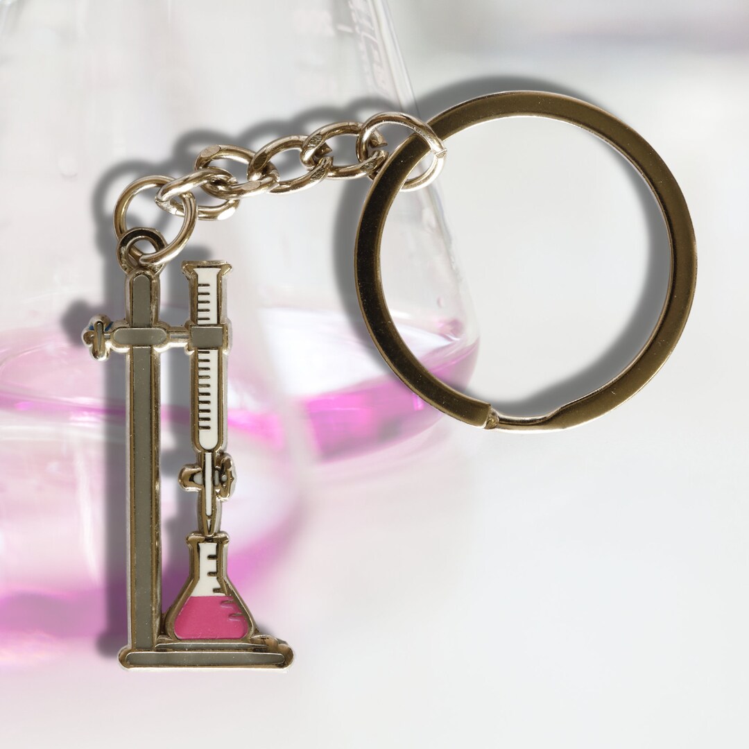 Titration Hard Enamel Keyring Science Chemistry Lab - Etsy