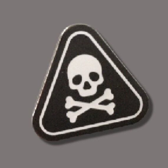 Toxic Hazard Symbol Hard Enamel Pin Science Chemistry - Etsy