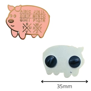 Pig Pen Cipher Hard Enamel Pin, Escape Room, Decoder - Etsy
