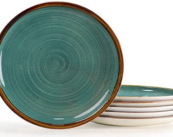 Small Ceramic Plates Set of 6 - Etsy