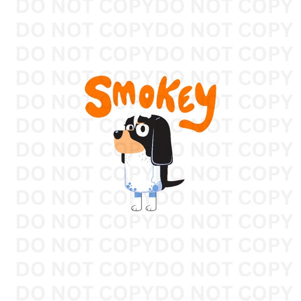 Bluey Smokey Vols Png - Etsy