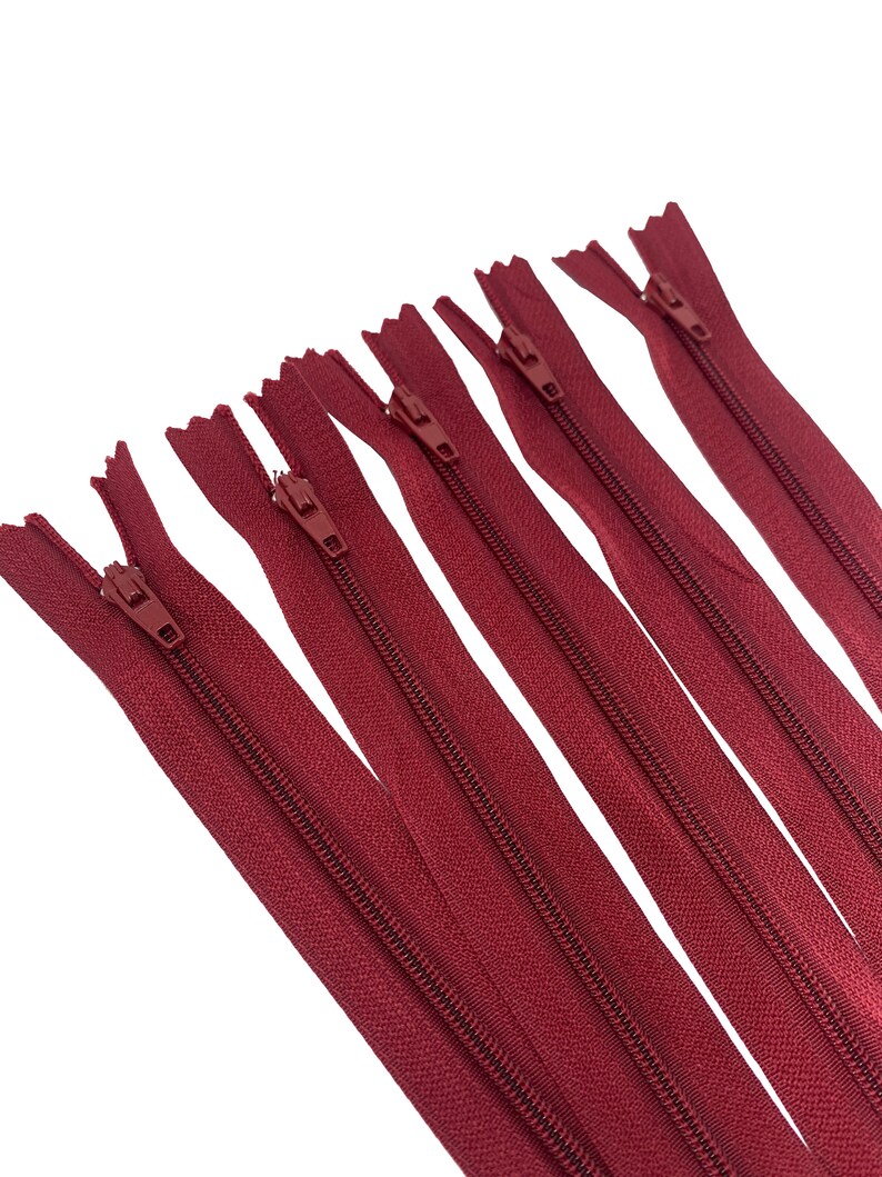 5 pieces indivisible zip Zippers broken white 50 cm Upholstery Craft ...