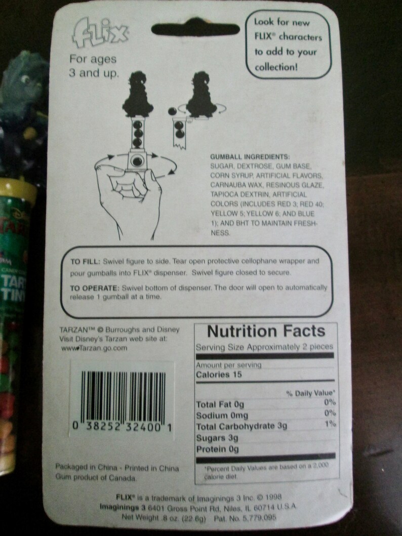 Disney Tarzan Gumball Machines Tarzan Wonka Tartntinys Tarzan Rain ...