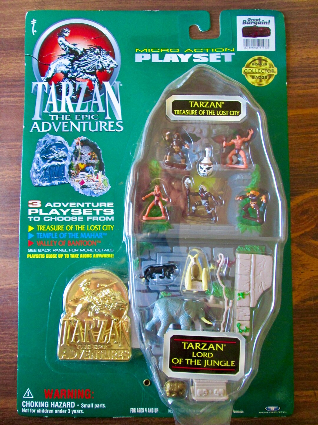 Vintage 1995 TARZAN the Epic Adventures Micro Action PLAYSET tarzan ...