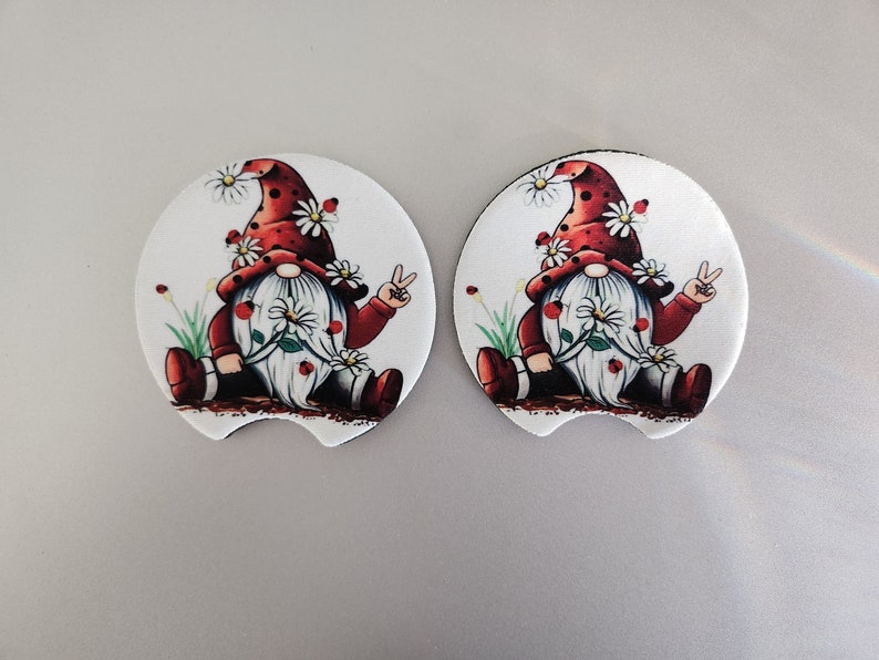 Ladybug Gonk Car Coaster Set - Etsy