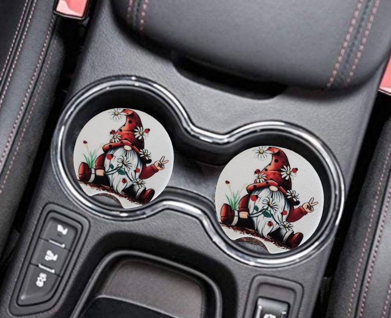 Ladybug Gonk Car Coaster Set - Etsy